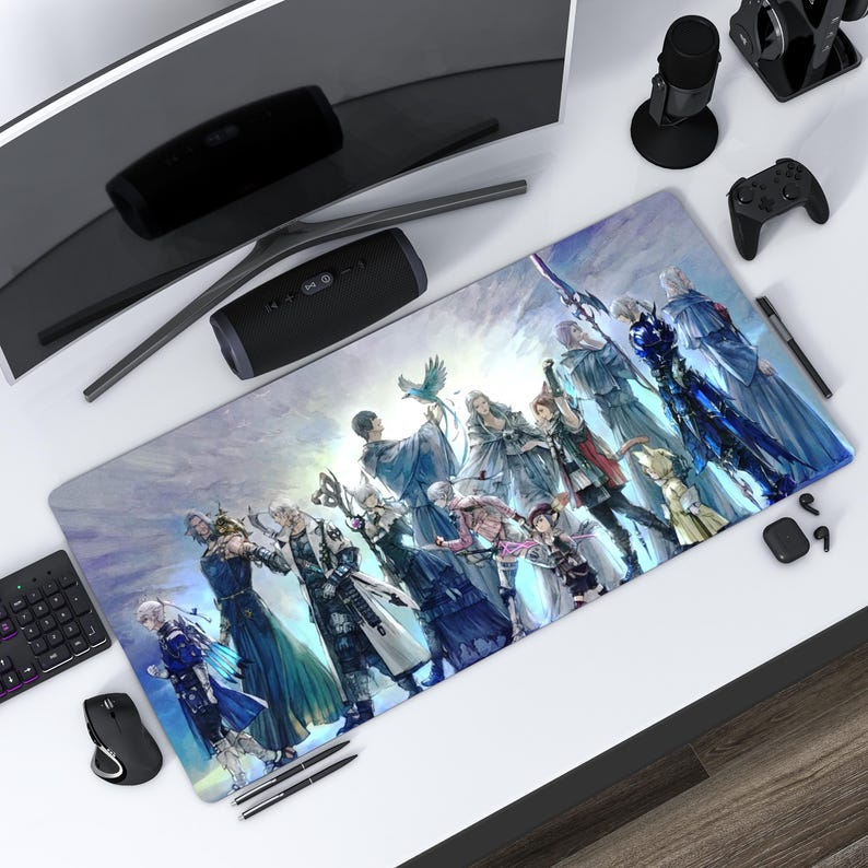 Endwalker Final Fantasy XIV Desk Mat, Hydaelyn & Zodiark Mousepad, MTG ...