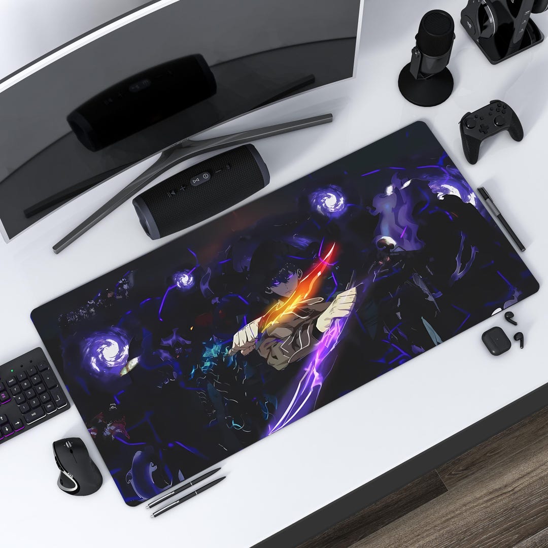 Sung Jin Woo Desk Mat, Shadow Army Mousepad, MTG Gaming Desk Mat ...