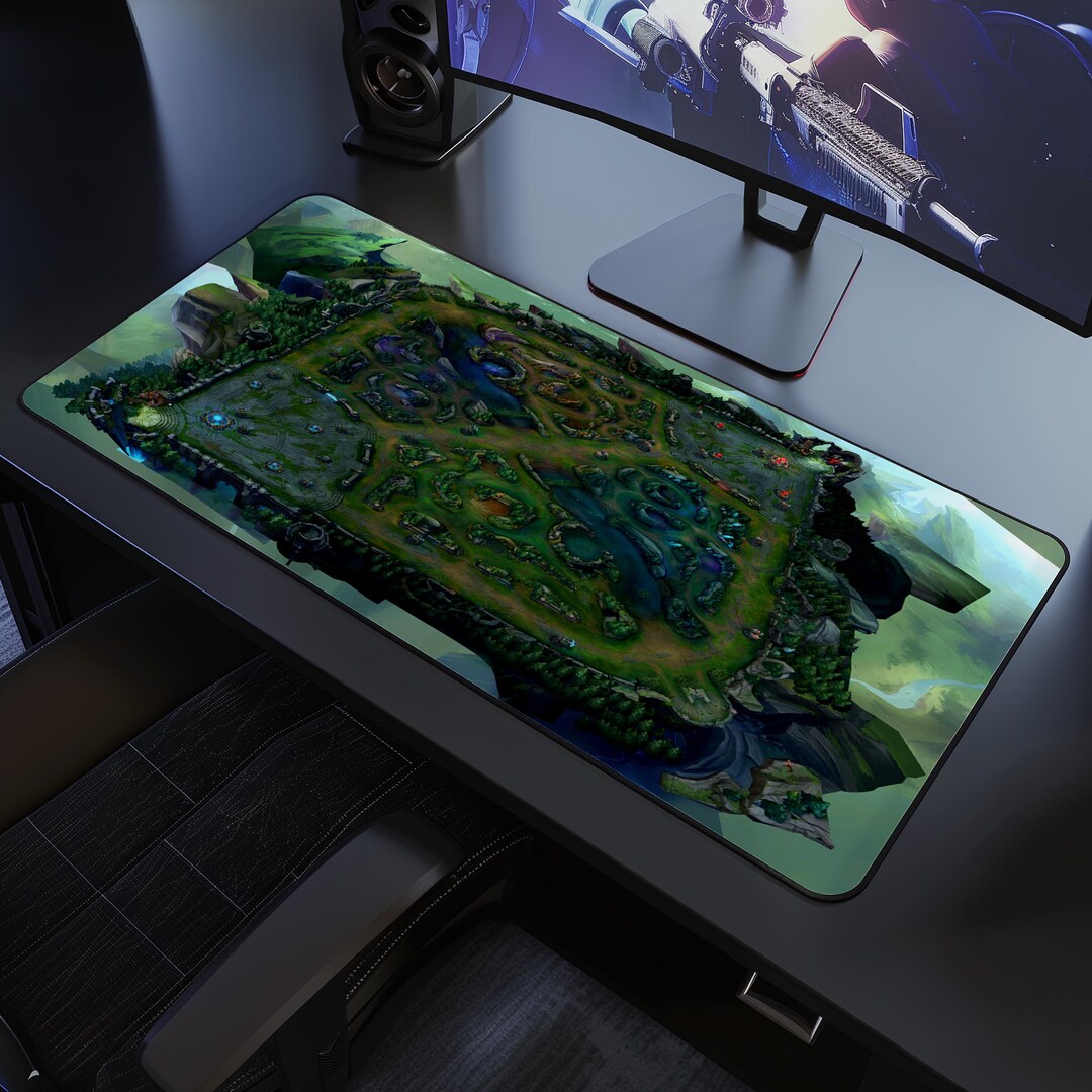 Summoners Rift Desk Mat, Iconic League Battleground Mousepad, MTG ...