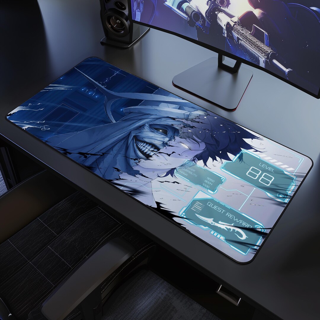 Solo Leveling Desk Mat, Sung Jin Woo Mousepad, Gamer Desk Decor ...