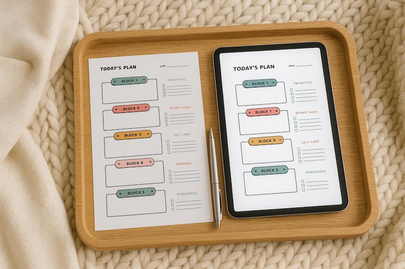 Daily Block Schedule Planner: Time Blocking Template (PDF Digital ...