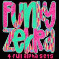 Zebra Print Letters - Alphabet and Numbers - PNG Download Only - Etsy