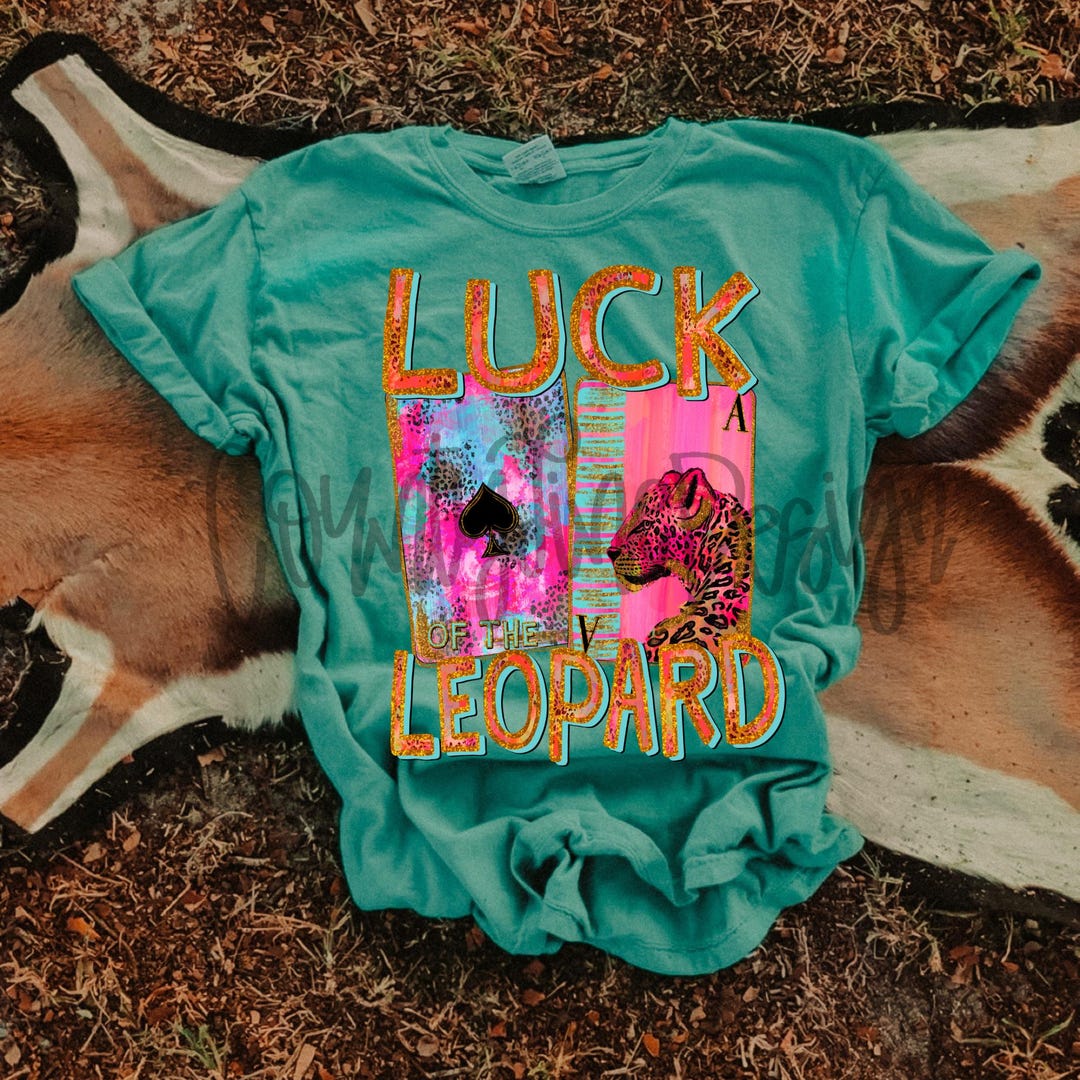 Luck of the Leopard Preppy Png - Etsy