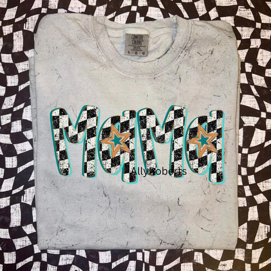Retro Mama Checker PNG: Preppy Design (digital File) - Etsy