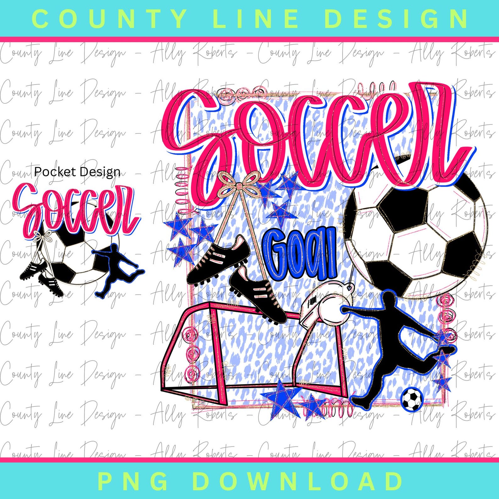 Soccer Preppy PNG, Preppy Soccer PNG, Soccer Png - Etsy