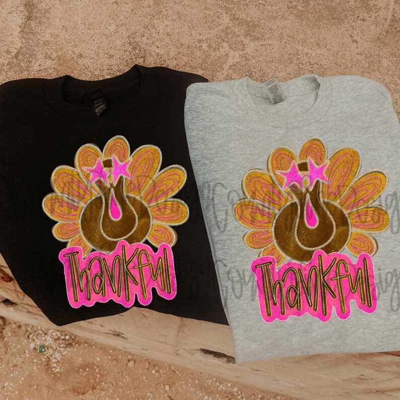 Thankful Preppy Turkey PNG: Thanksgiving Design (digital File) - Etsy