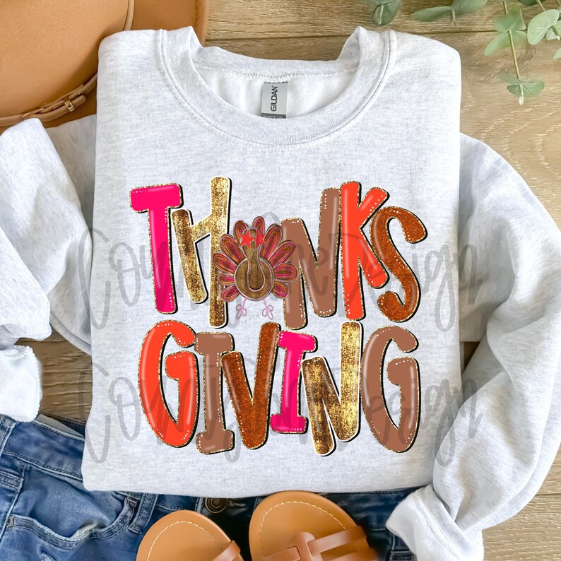 Thanksgiving Gold Neon Preppy Turkey PNG - Etsy