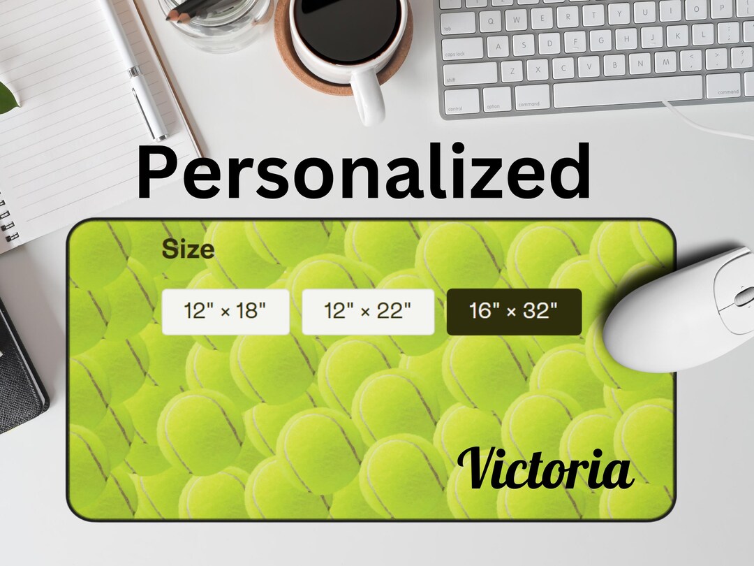 Custom Tennis Desk Mat, Personalized Tennis Mouse Pad, Custom Tennis ...