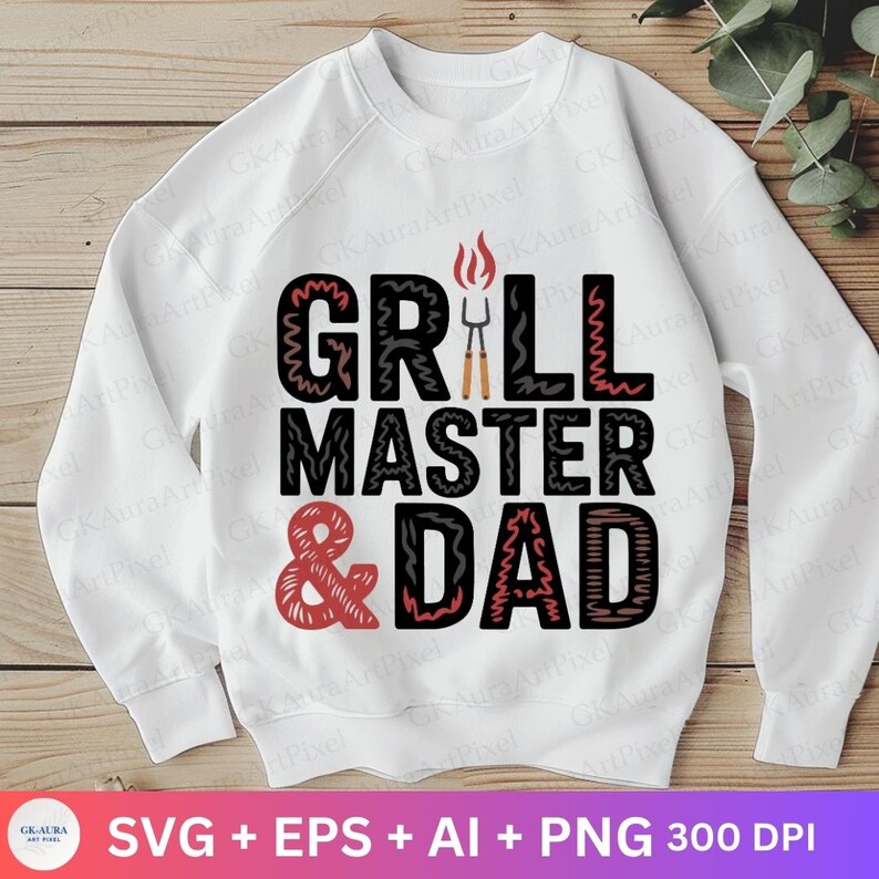 Grill Master Dad SVG & PNG Bundle - BBQ Fathers Day Gift, King of the ...