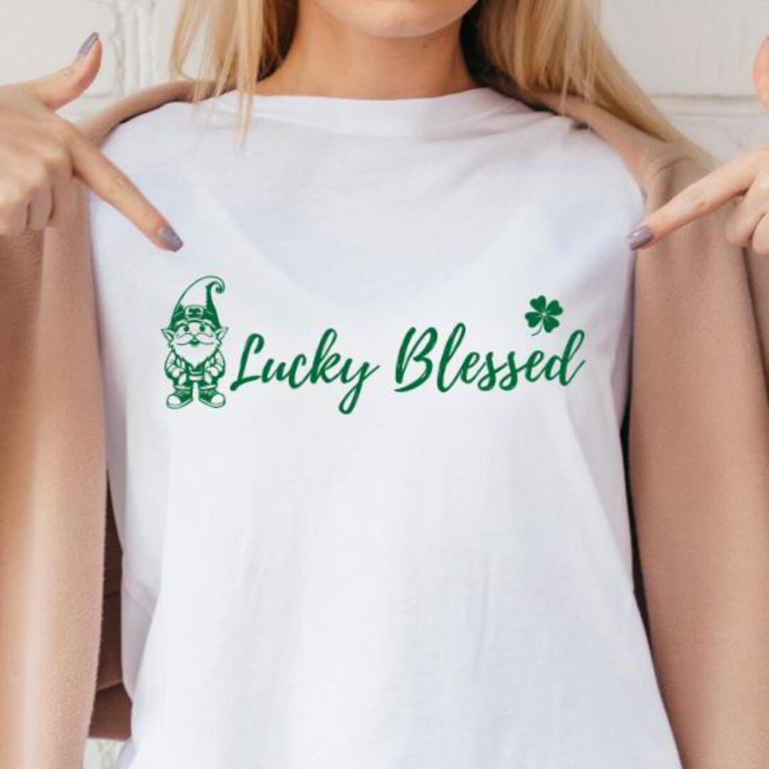Not Lucky Simply Blessed PNG, Shamrock SVG, Lucky Sublimation, St ...