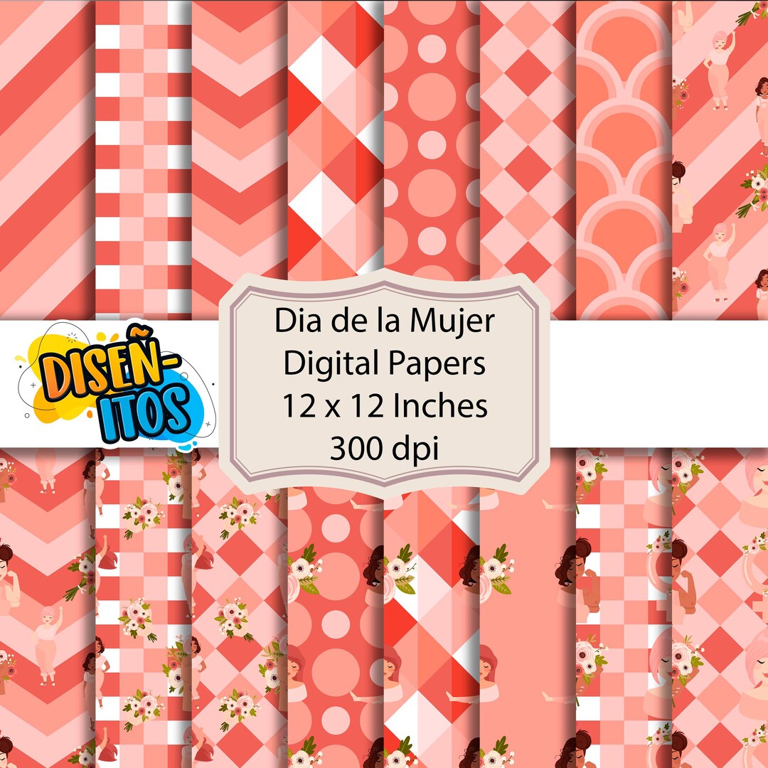 Digital Papers Women's Day V2 - Etsy