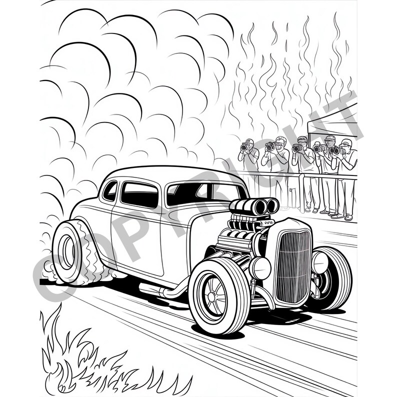 25 Motorsport Coloring Pages Pdf / PNG Instant Download for Home ...
