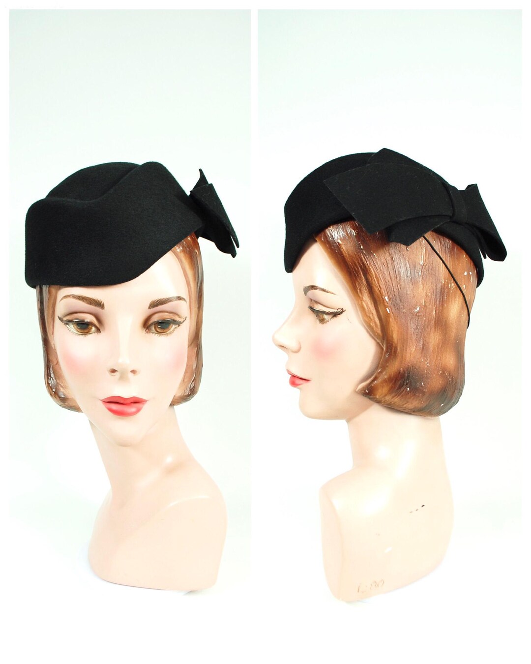 Hat by Mr John Moderne 1980s Does Military Garrison Style 1940s - Etsy