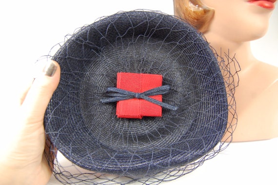 1960s Straw pillbox Hat Roberta Bernays Original / 60… - Gem