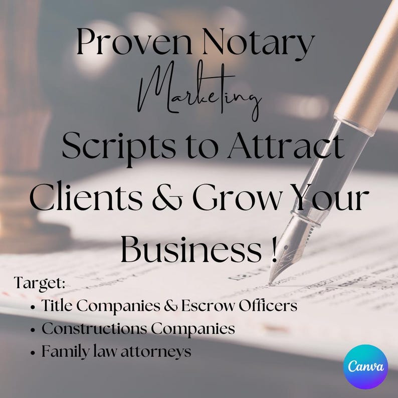 6 Proven Notary Marketing Scripts to Attract Clients & Grow Your ...