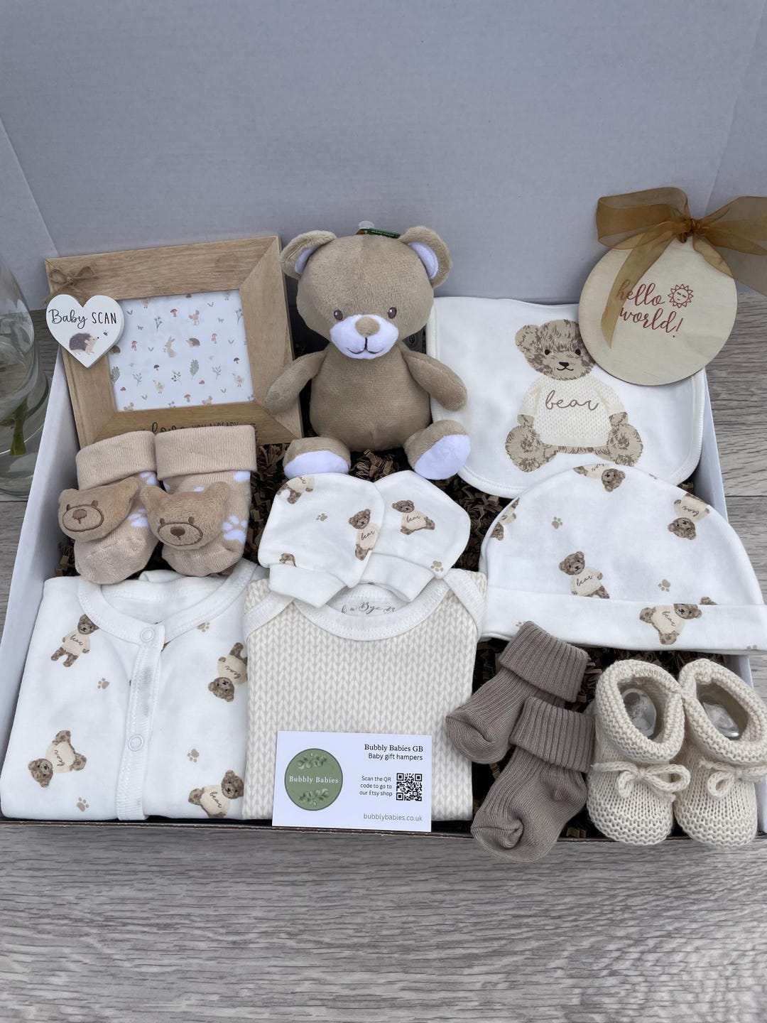 Luxury Teddy Baby Shower Hamper - Etsy UK
