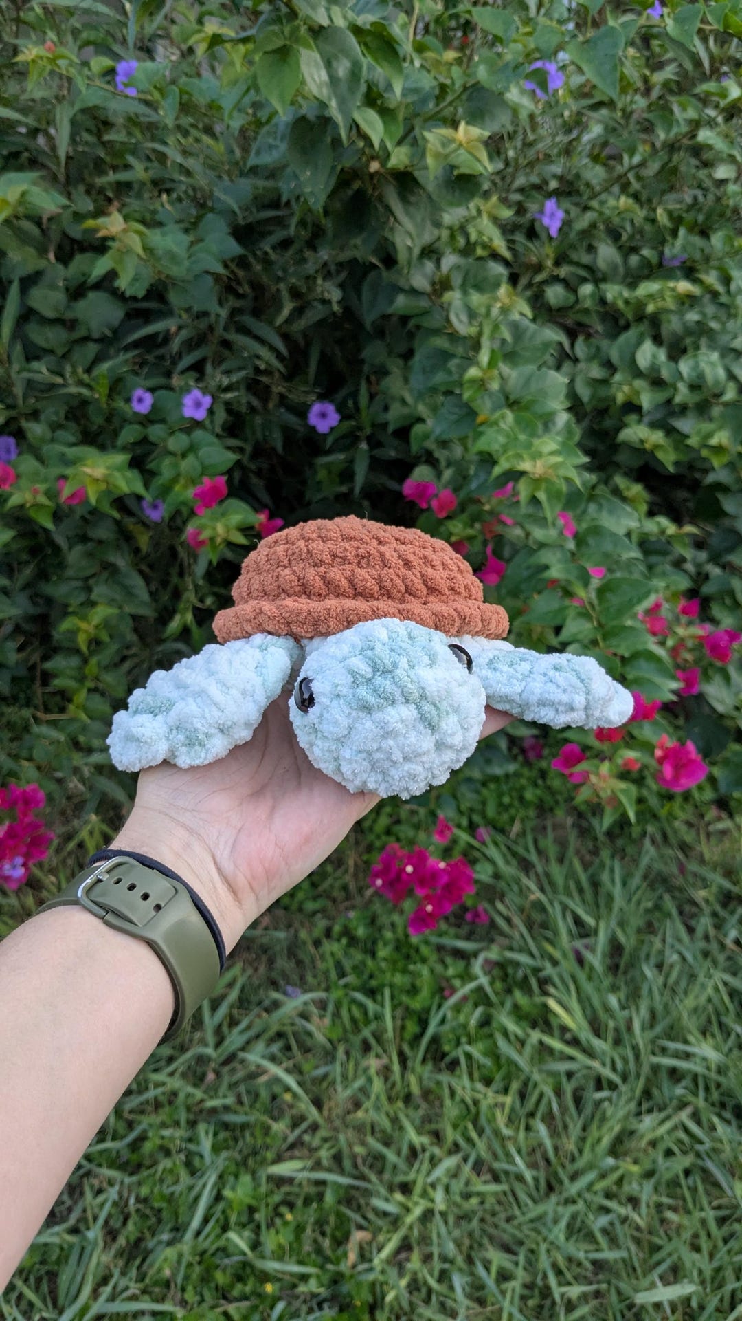 Cozy Crochet Turtle - Shades of Blue - Etsy