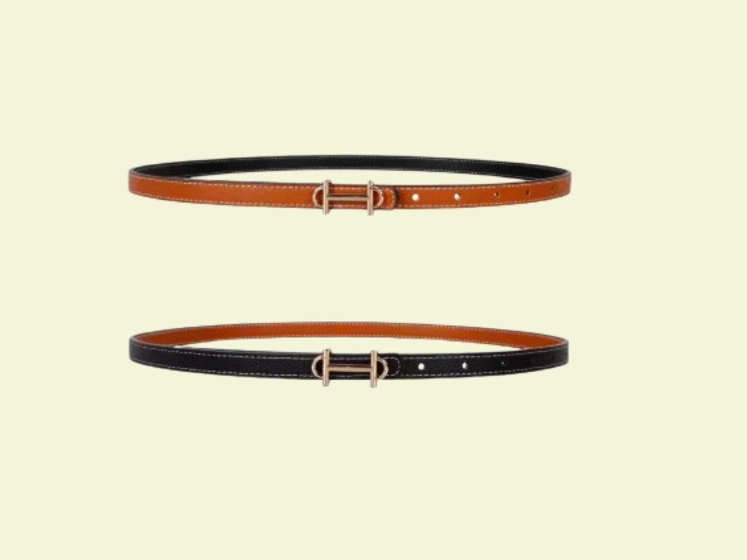 Double Sided Belt, Adjustable Waist Belt, Dress Belt, Thin Women's Belt ...