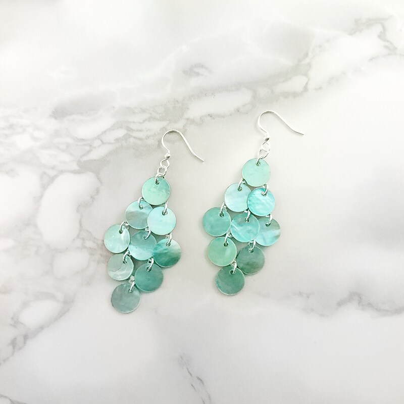 Teal Shells - Etsy