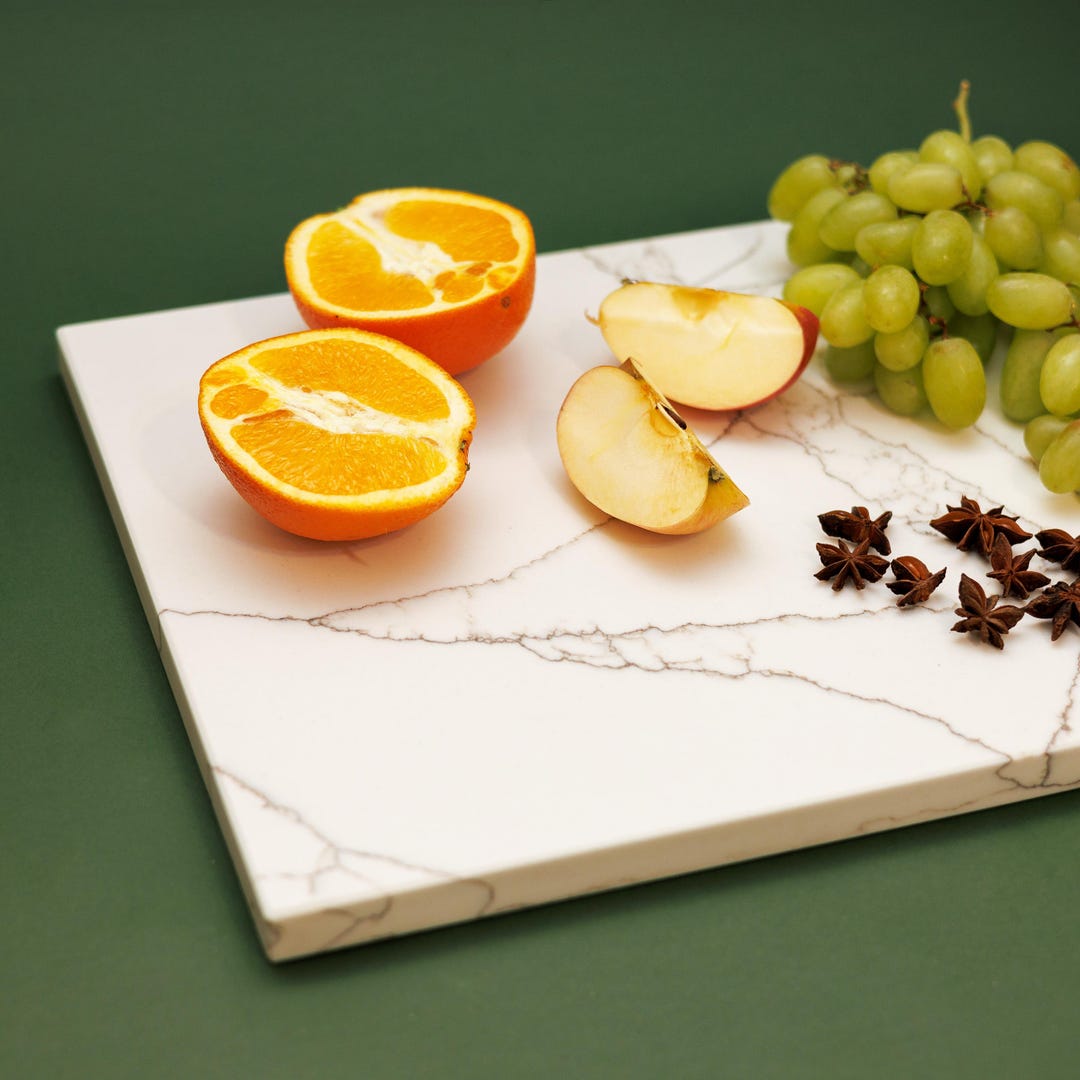Quartz Marble Look Cutting Board. Stone Cutting Board, Serving Board ...