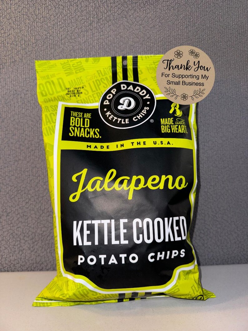 Pop Daddy "jalapeno" Kettle Chips - Etsy