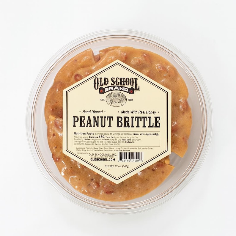 Old School Peanut Brittle Made With Real HONEY! - Etsy