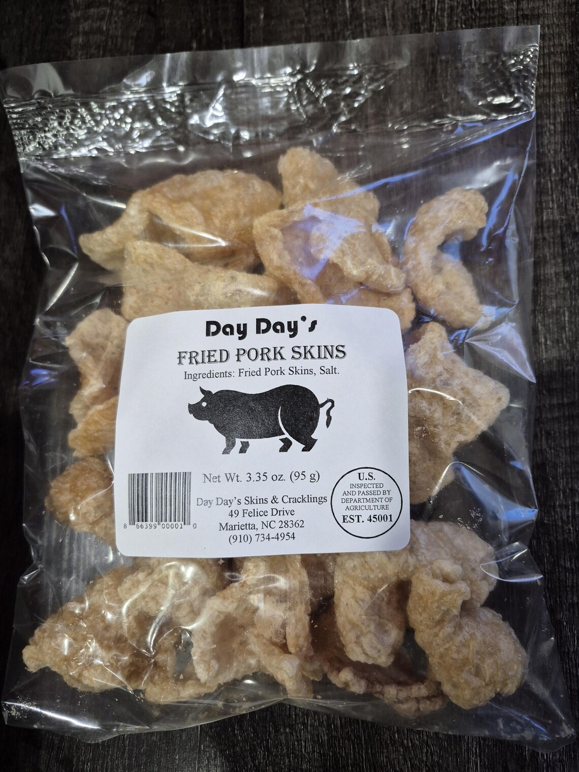 Day Day's Pork Rinds Fried Pork Skins - Etsy