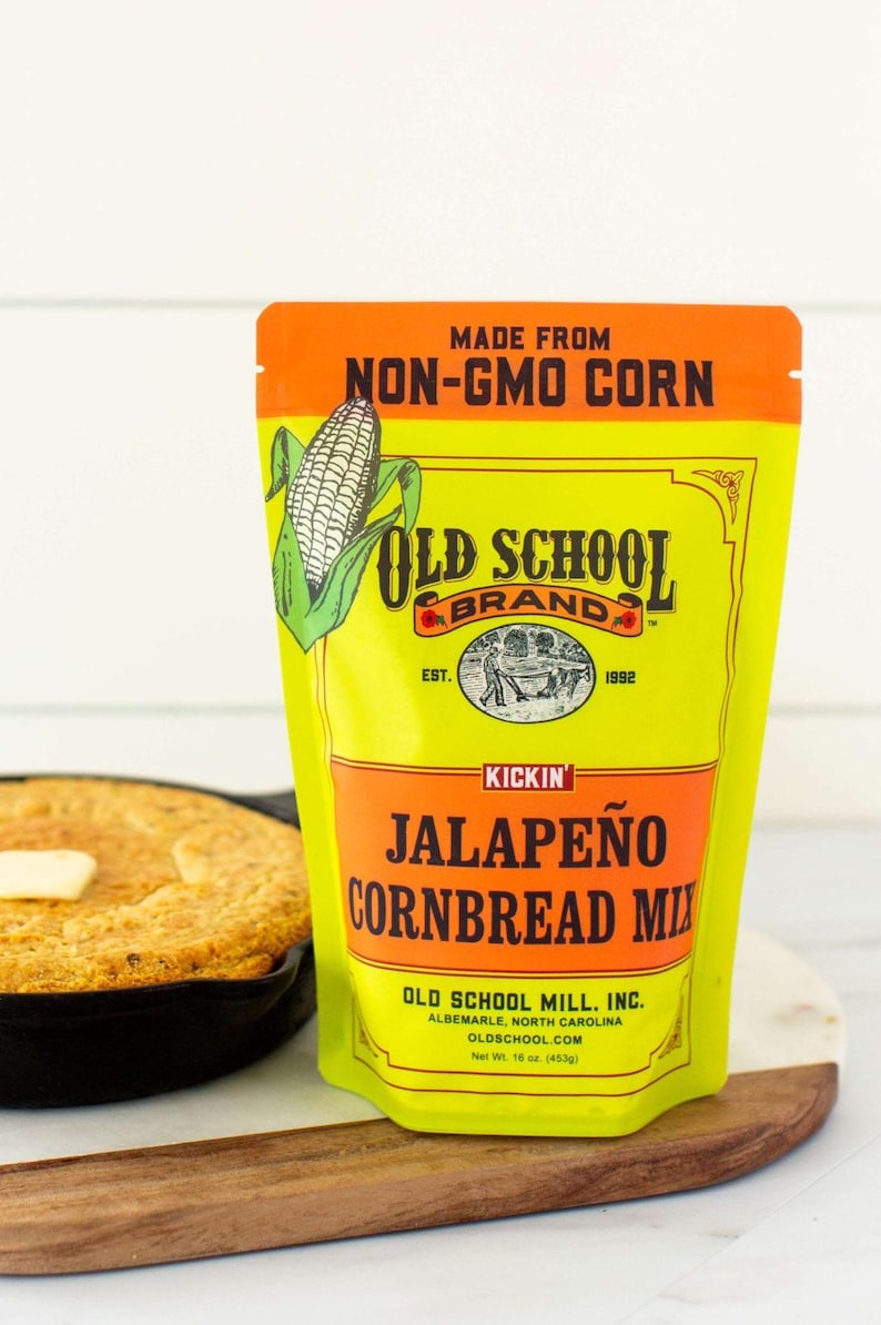 Cornbread Mix 4 Flavors Old School Mill Brand - Etsy
