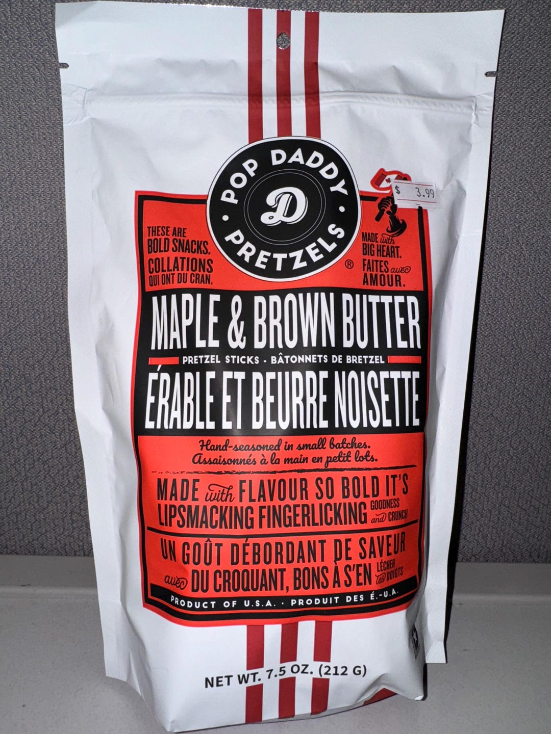 Pop Daddy "maple & Brown Butter" Pretzel Sticks - Etsy