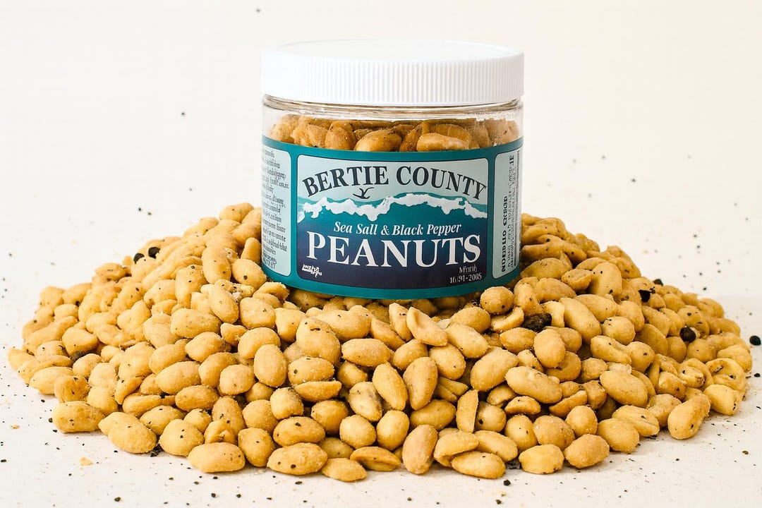 Sea Salt and Pepper Peanuts 10oz NC GROWN - Etsy