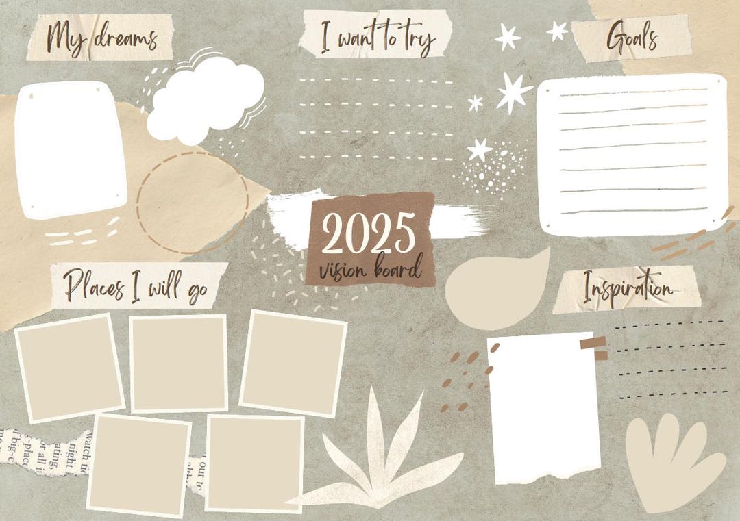 Vision Board, My Goals, My Target - Etsy