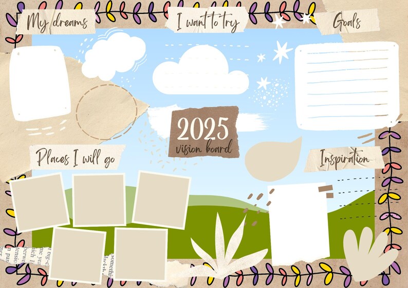 Vision Board, My Goals, My Target - Etsy