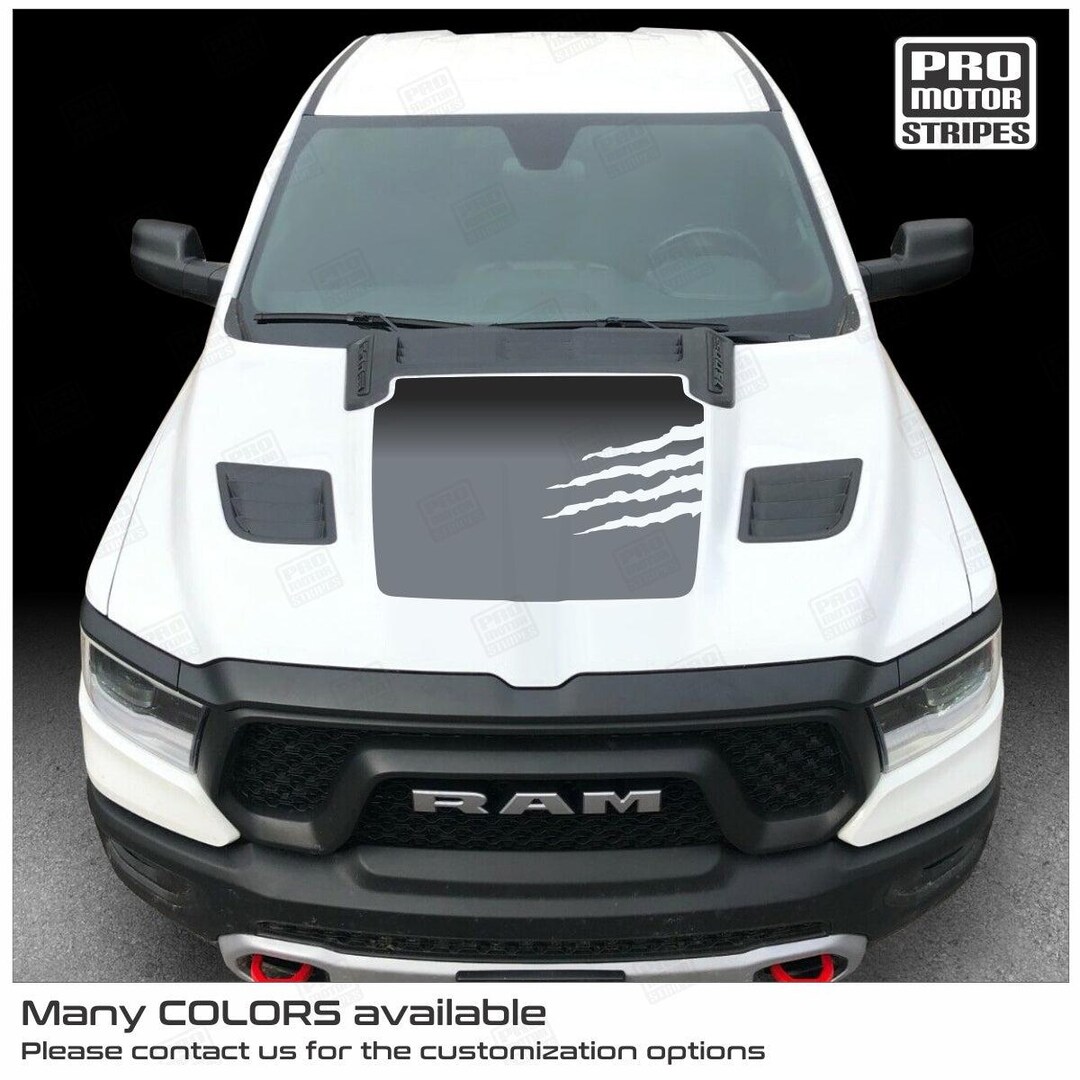 Dodge RAM 1500 Rebel 2019-2024 Claw Rips Hood Decal - Etsy