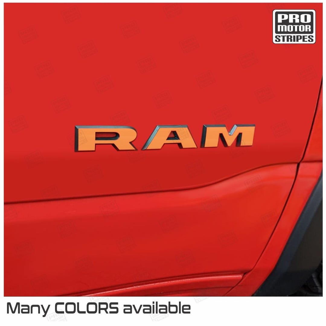 Dodge RAM 1500 Rebel 2019-2024 Side RAM Emblem Overlay Decals PAIR - Etsy