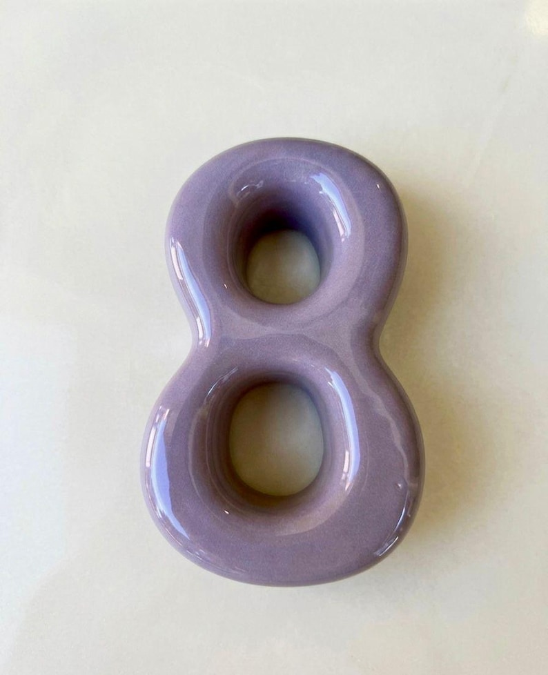 Modern Ceramic House Numbers - Bubble Ceramic Number - Etsy