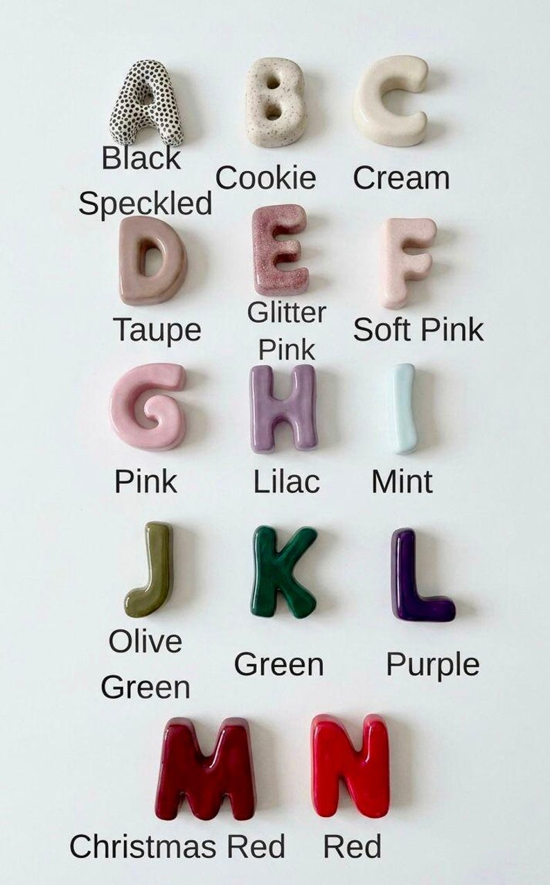 Custom Alphabet Sign - Ceramic Letters - Etsy