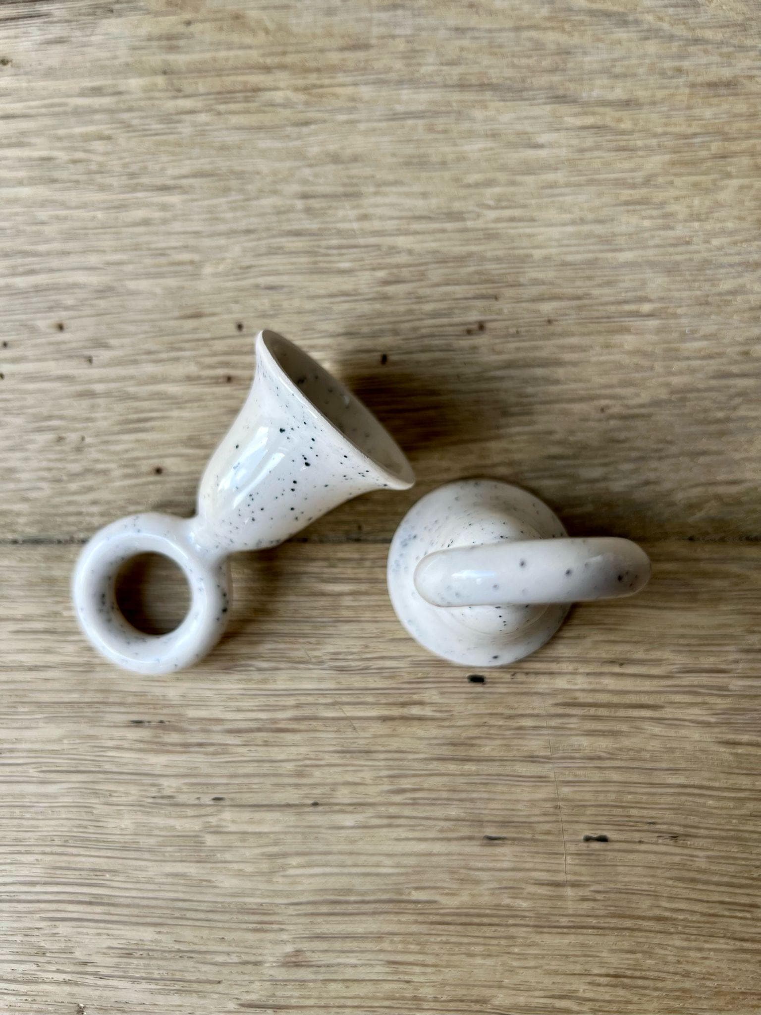 Handmade Ceramic Candle Snuffer: White Bell Design, Safe Extinguisher ...