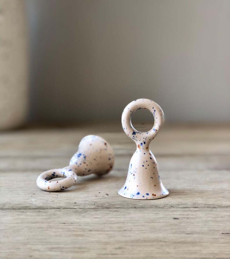 Handmade Ceramic Candle Snuffer: White Bell Design, Safe Extinguisher ...