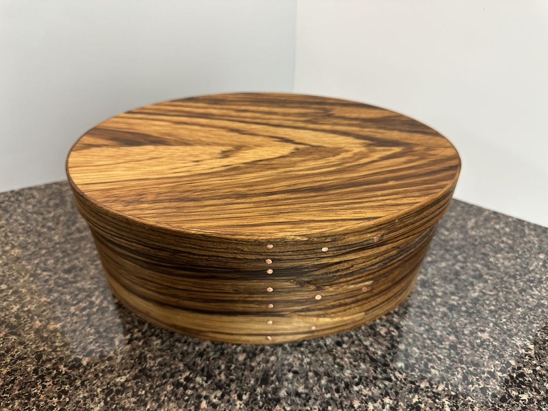 Zebra Wood Shaker Box - Etsy