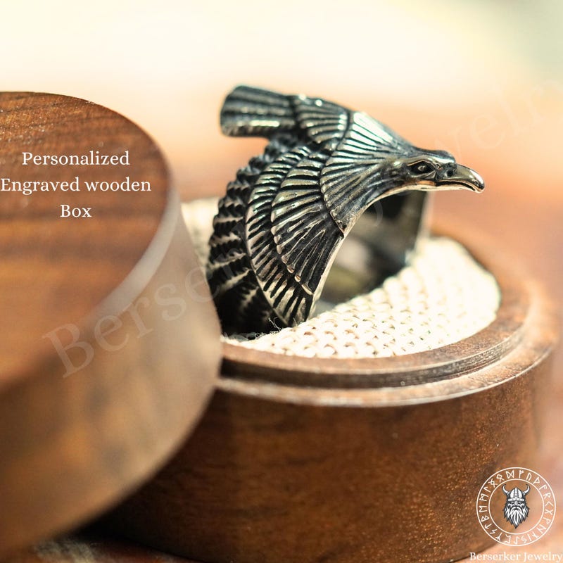 Raven Wedding Ring - Etsy