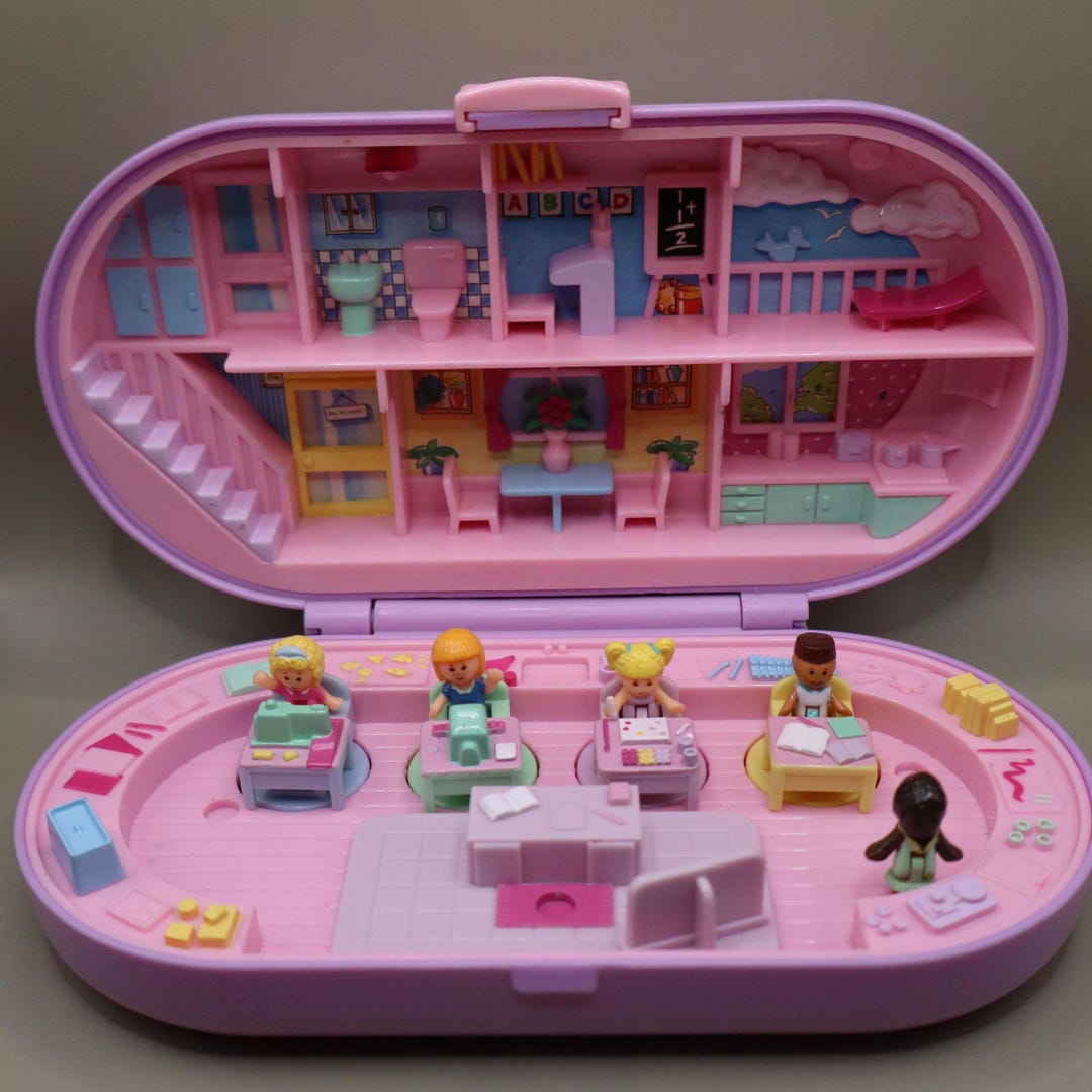 Polly Pocket Stampin School Bluebird Toy 1990, Polly Pocket School ...