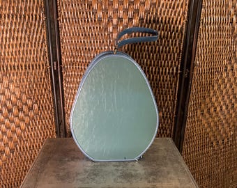 Vintage Blue Samsonite Round Suitcase With Rounded Sides and a Flat ...