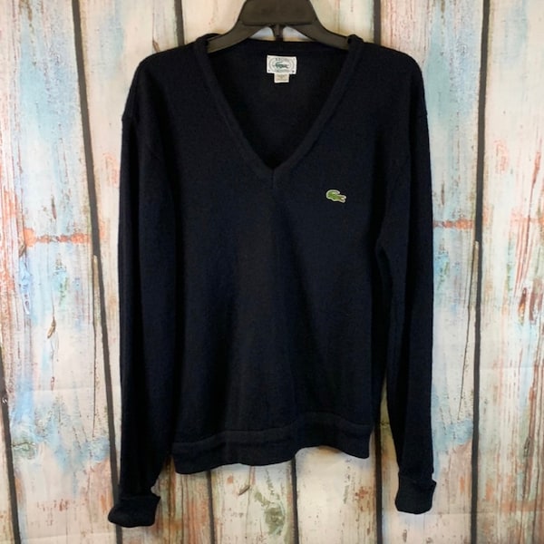 Vintage V Neck Sweater Lacoste - Etsy