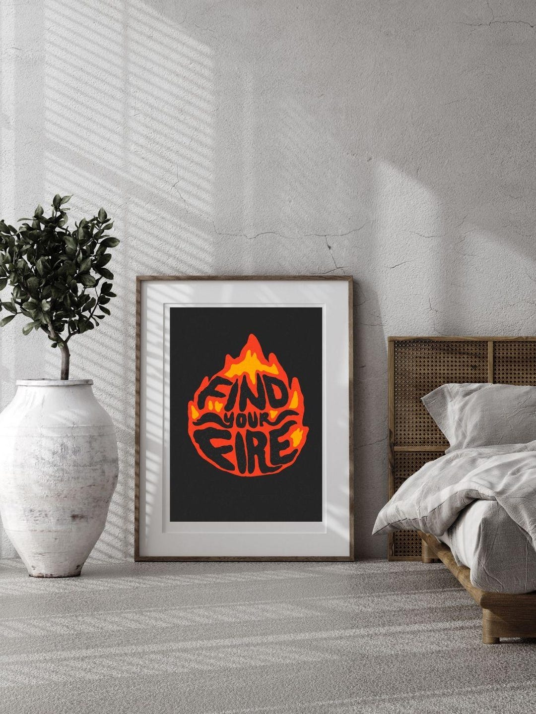 Find Your Fire Inspirational Wall Art, Motivational Digital Download ...