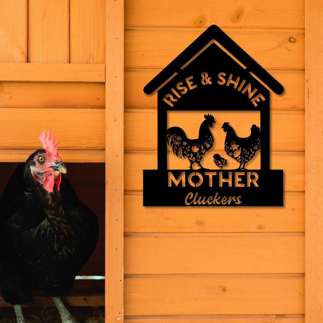 Chicken Coop Metal Sign, Hen House Plaque, Personalized Farmhouse ...