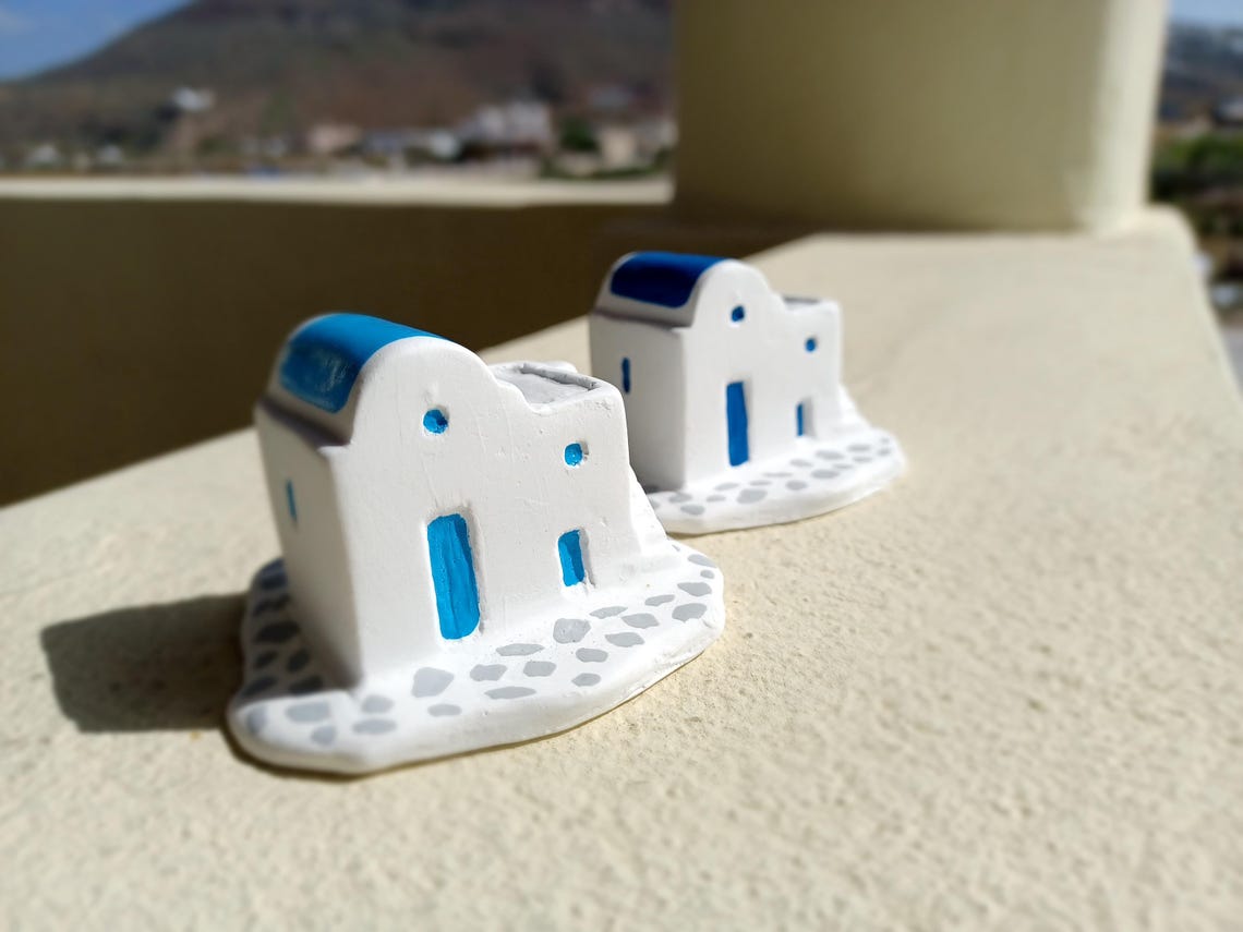 Cycladic Miniature House - Etsy
