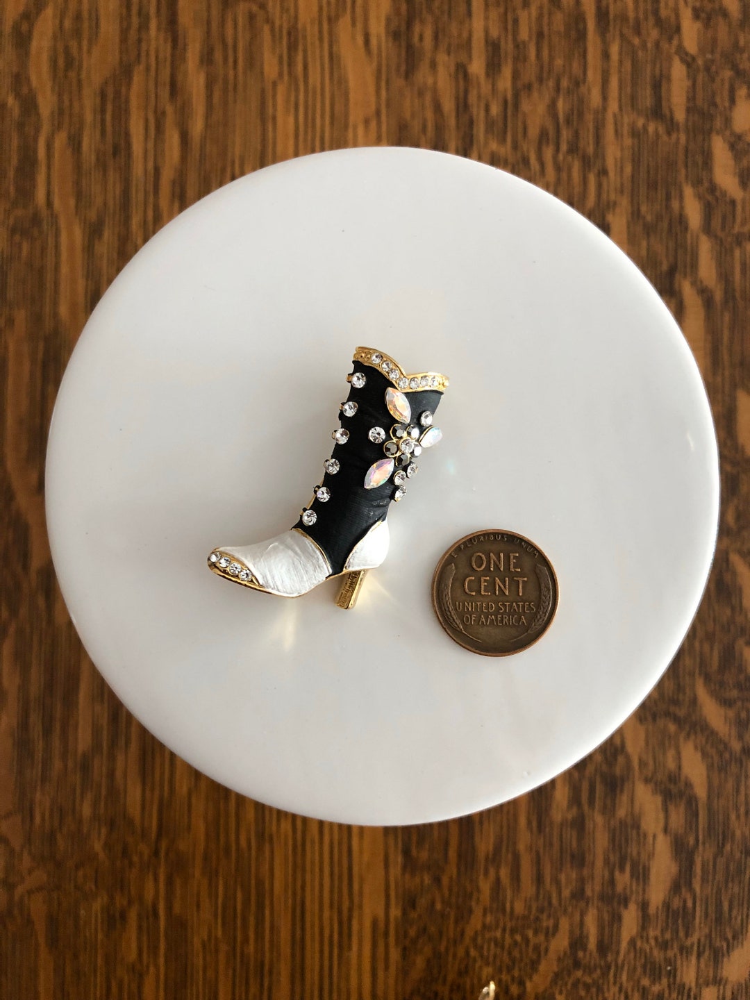 Rucinni Crystal Fashion Boot Brooch, Rucinni Crystal Brooch, Crystal ...