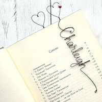 Custom Name Arrow Wire Bookmark Page Marker Custom Personalized Planner ...