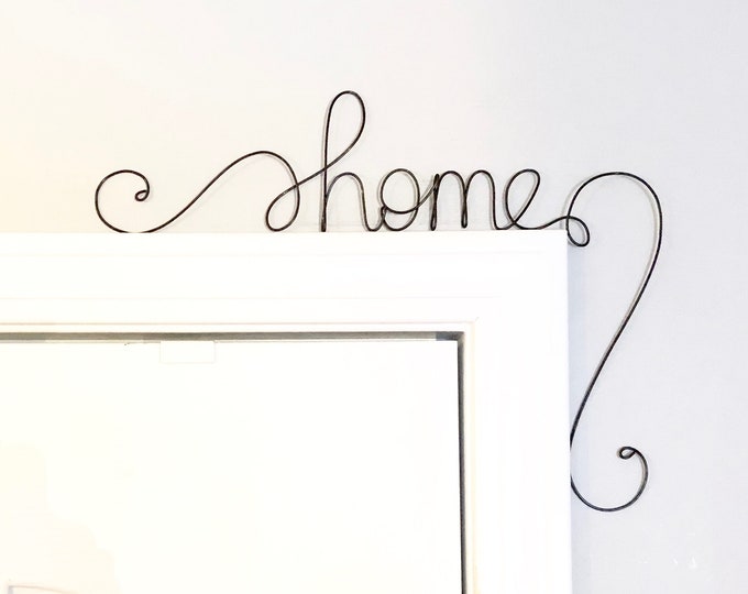 Unique Home Door Sign, Unique Over the Door Home Wall Word - Etsy
