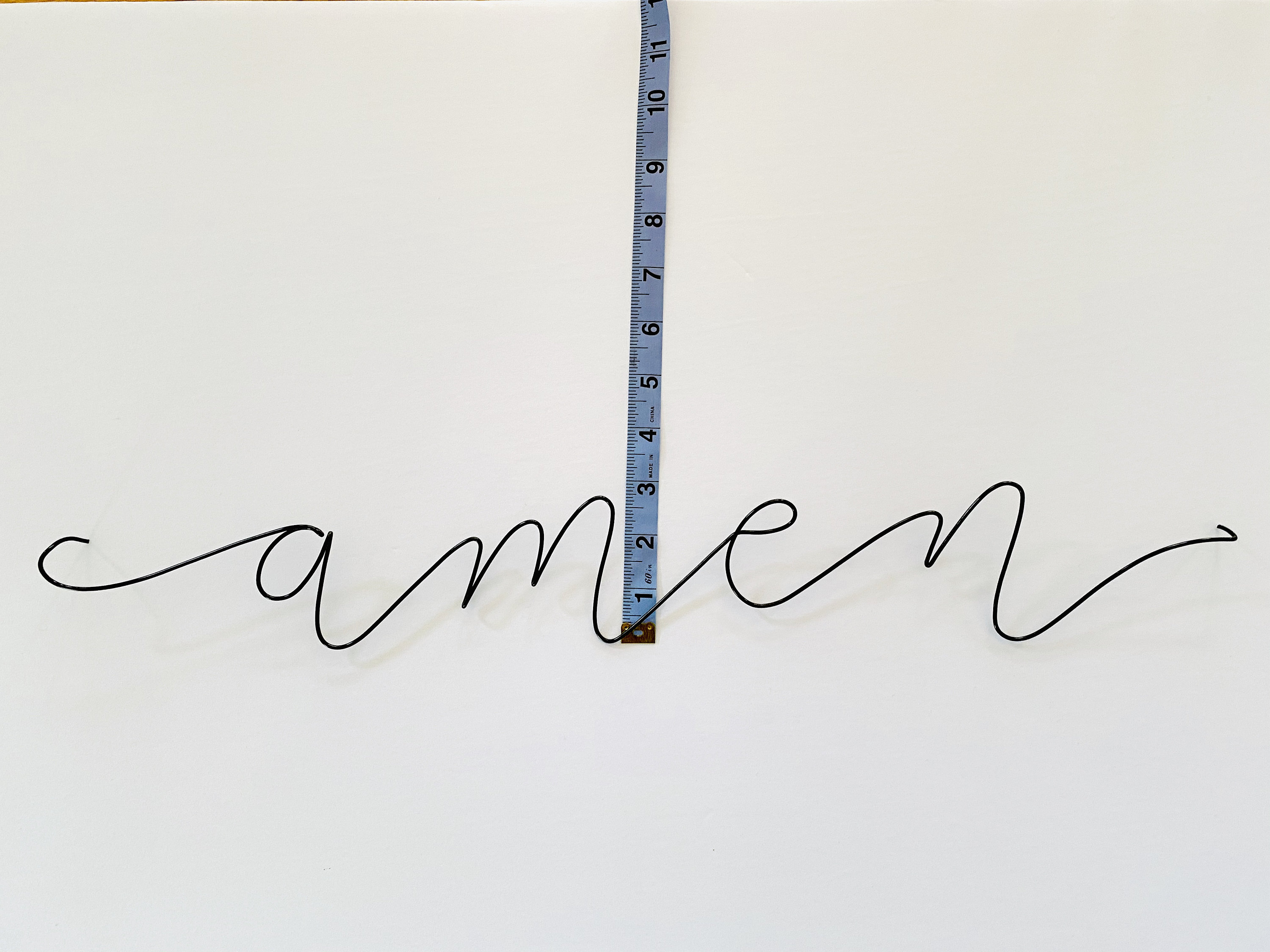 Unique Amen Wire Wall Art Sign, Religious Amen Sign